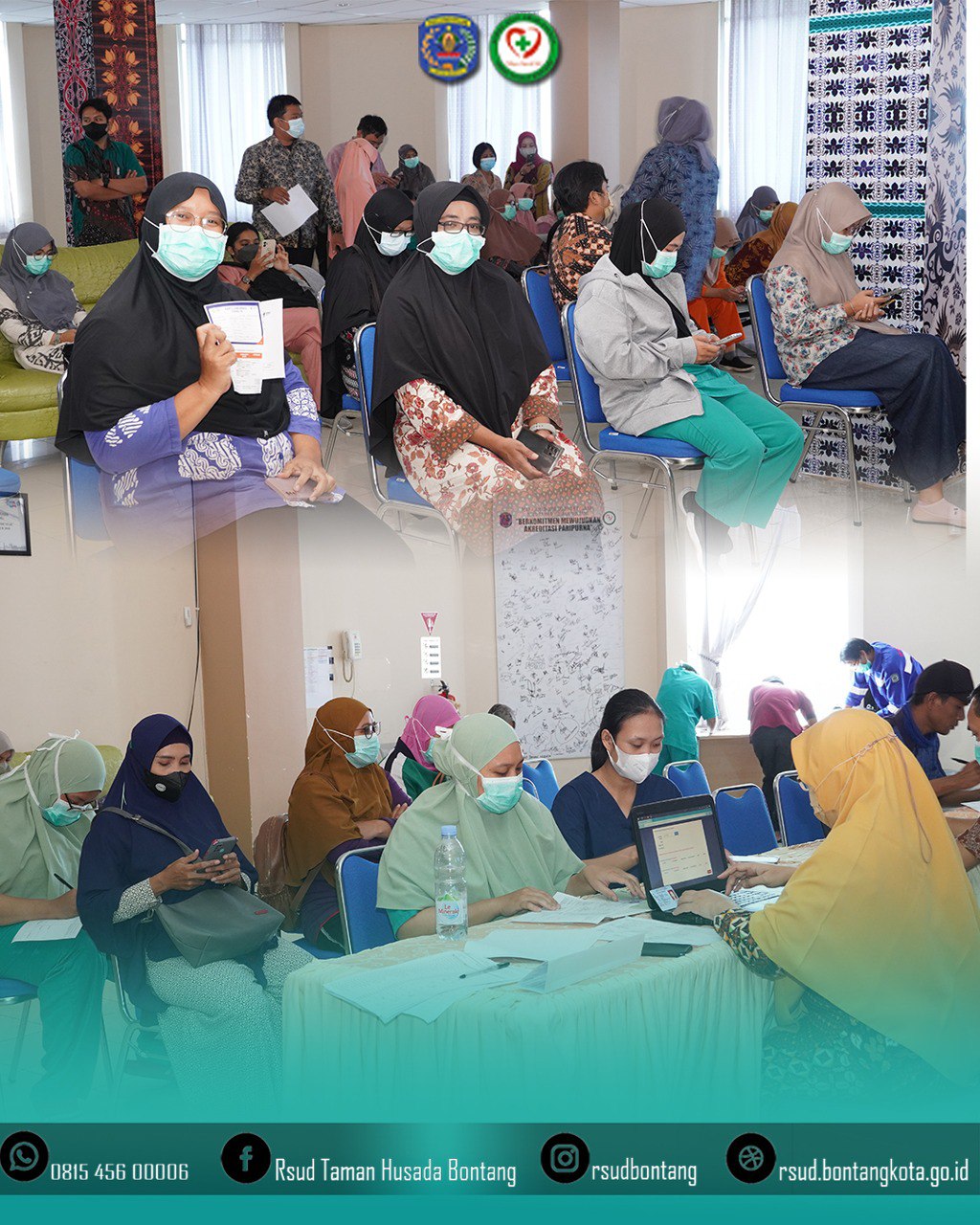 Vaksinasi COVID-19 Booster ke-2 Bagi Pegawai RSUD Taman Husada Bontang – RSUD Taman Husada Bontang