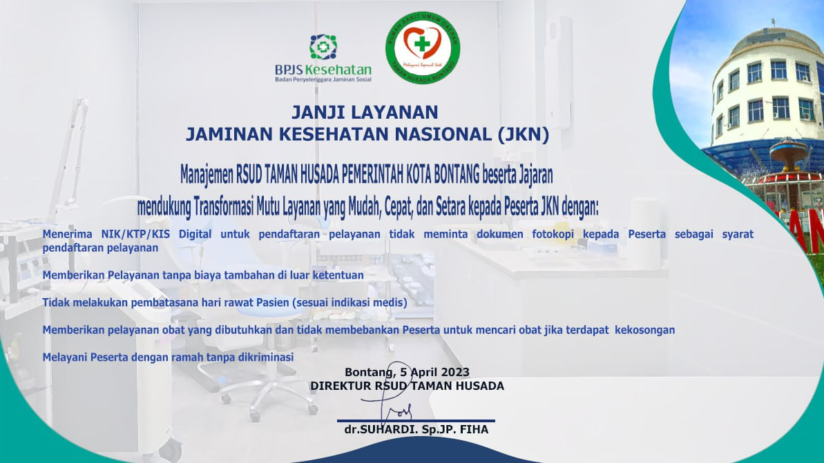 Janji Layanan JKN – RSUD Taman Husada Bontang
